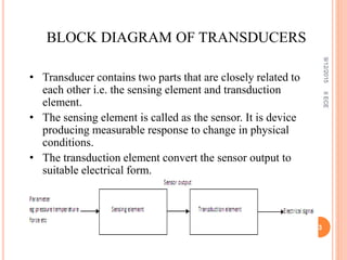 Classification of transducer | PPTX