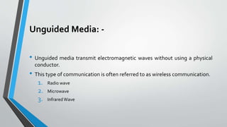 Classification of transmission media | PPTX