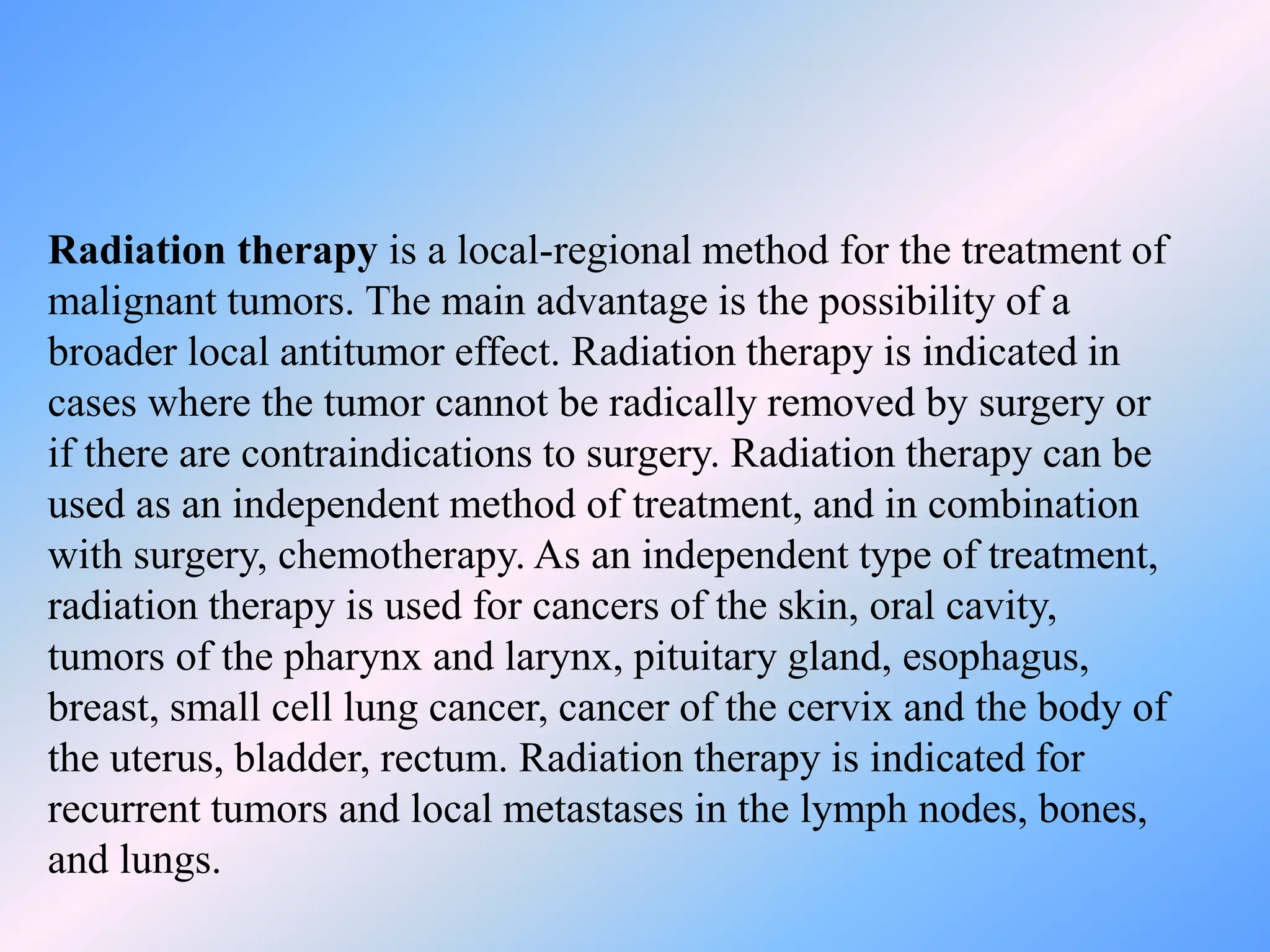 Classification of treatment methods of cancer | PPT | Physical Therapy ...