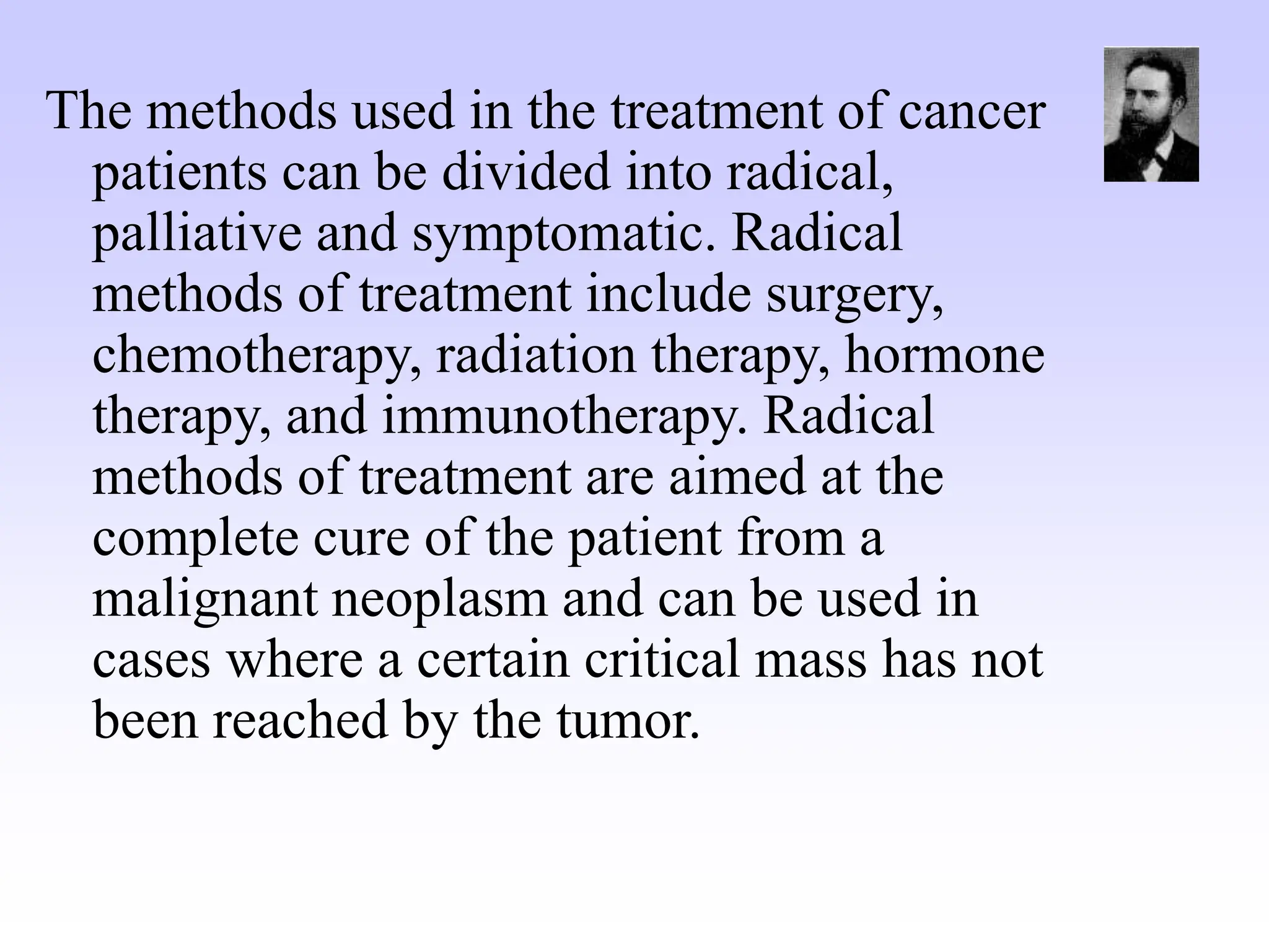 Classification of treatment methods of cancer | PPT | Physical Therapy ...