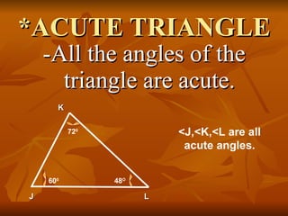 Classification of triangle | PPT