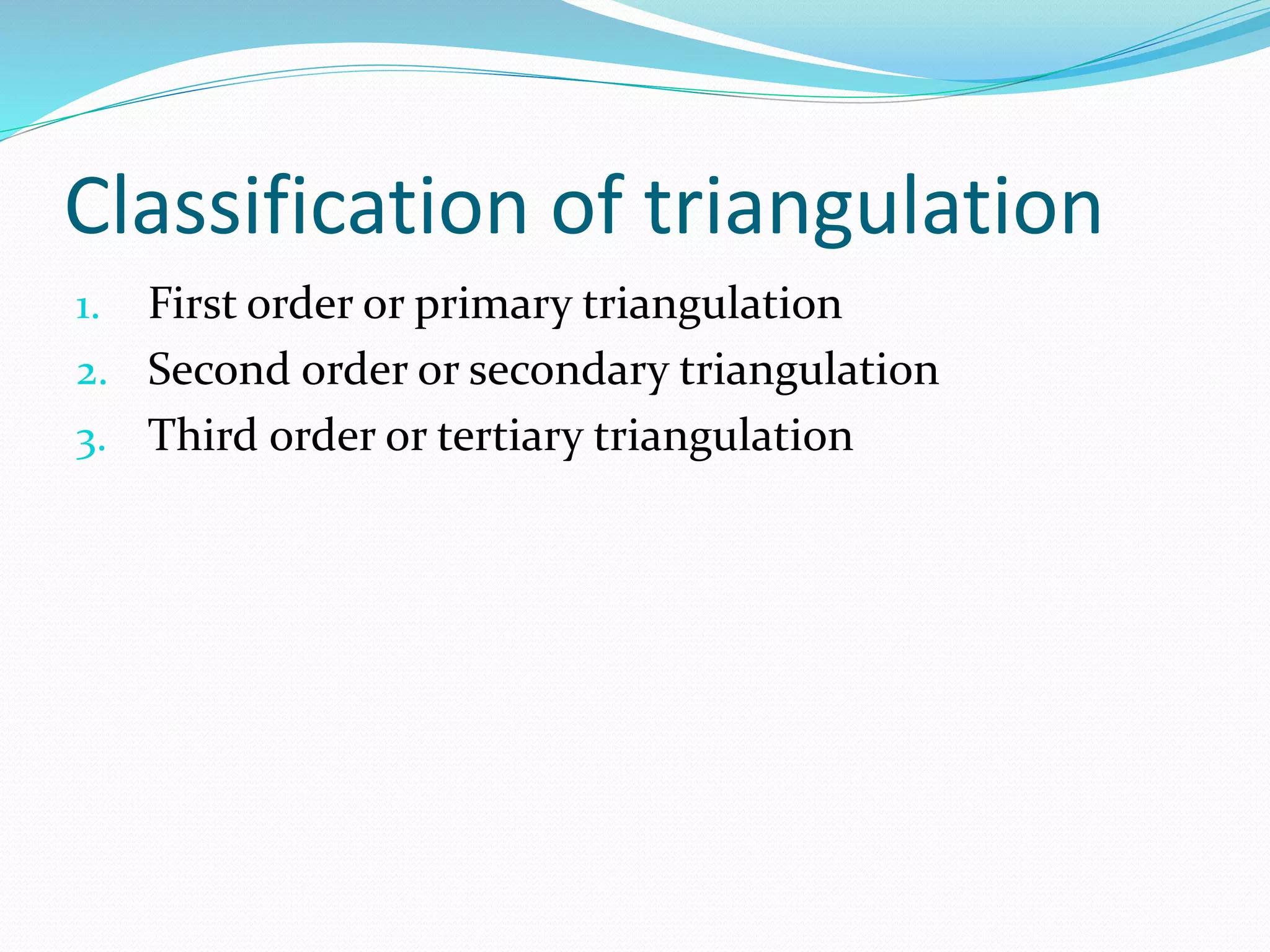 Classification of triangulation | PPTX