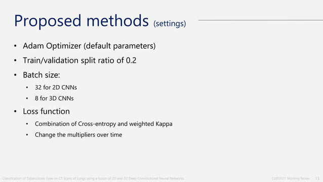 Classification of Tuberculosis Type on CT Scans of Lungs using a fusion of 2D and 3D Deep ...