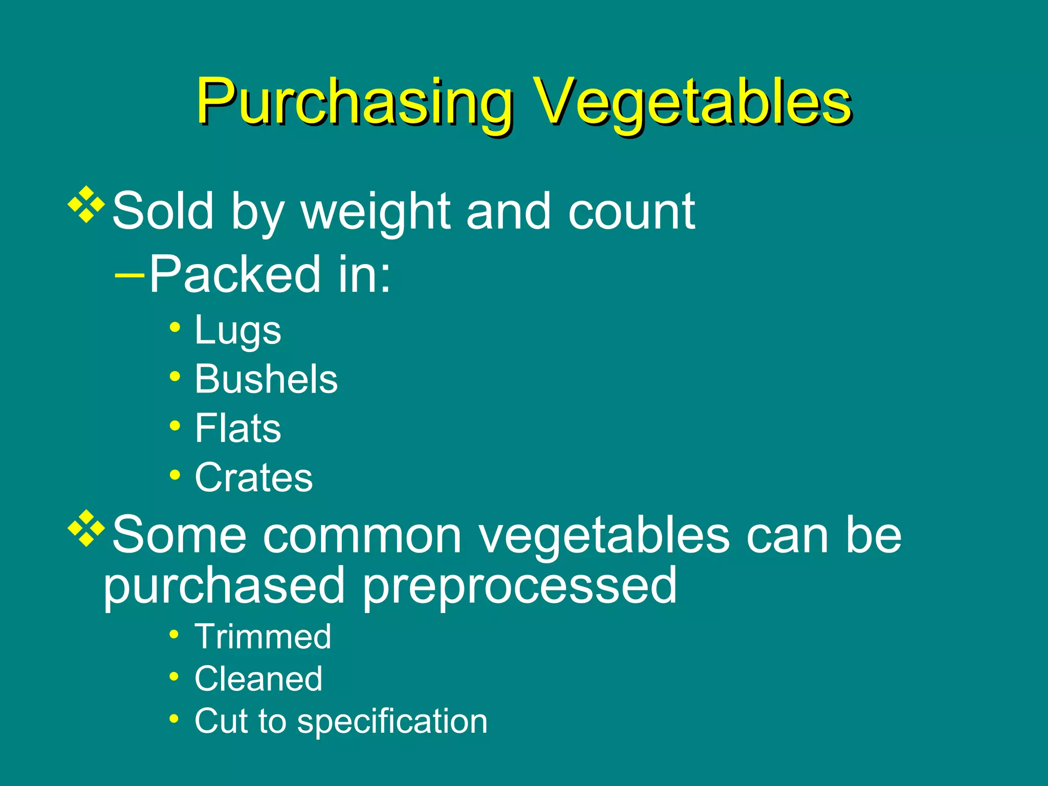classification of vegetable | PDF