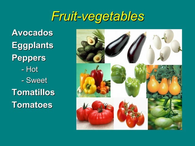 classification of vegetable | PPT
