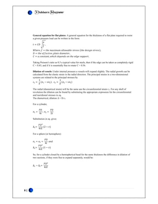 classification of vessels in plant design | PDF