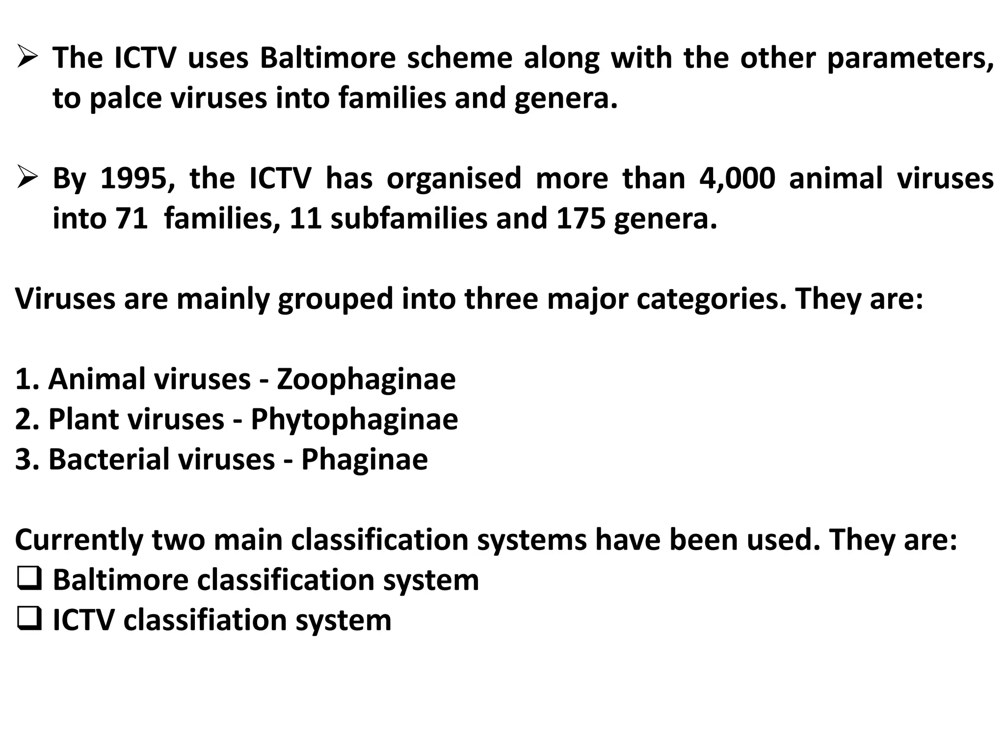Classification of virus | PPTX