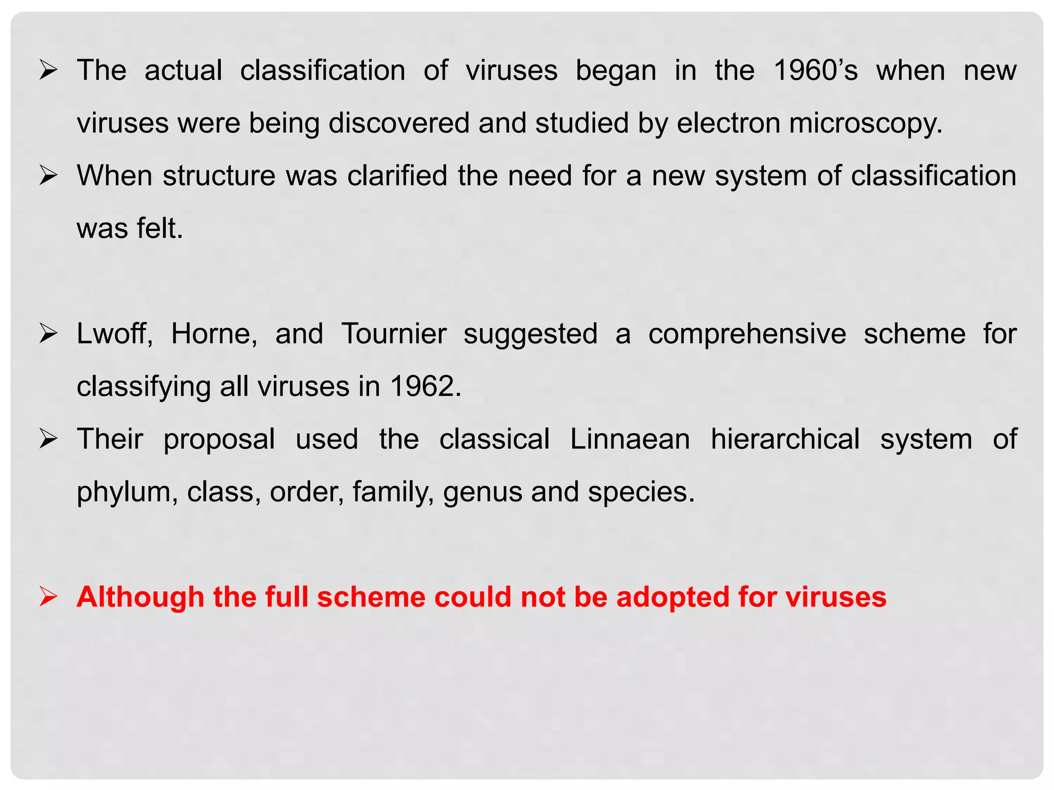 Classification of viruses | PPTX