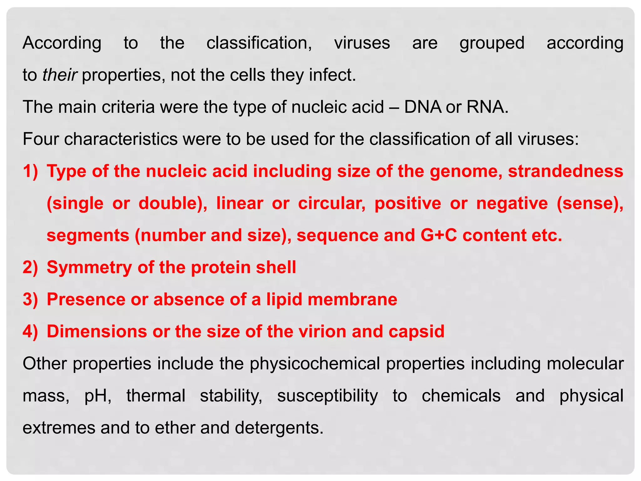Classification of viruses | PPTX