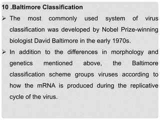 Classification of viruses | PPTX
