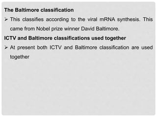Classification of viruses | PPTX
