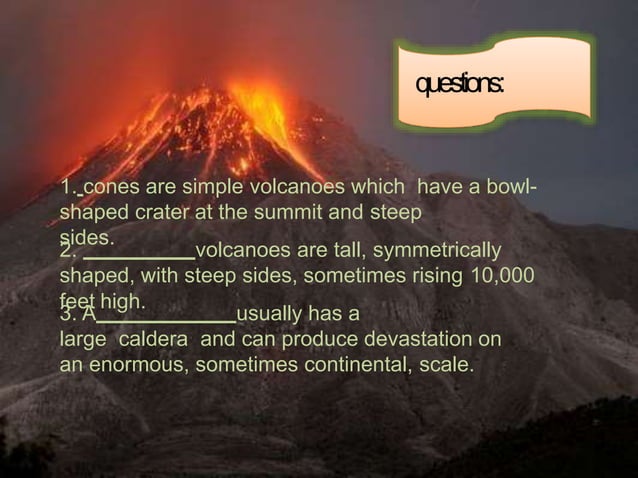 Classification of volcanoes | PPTX | Geography | Science