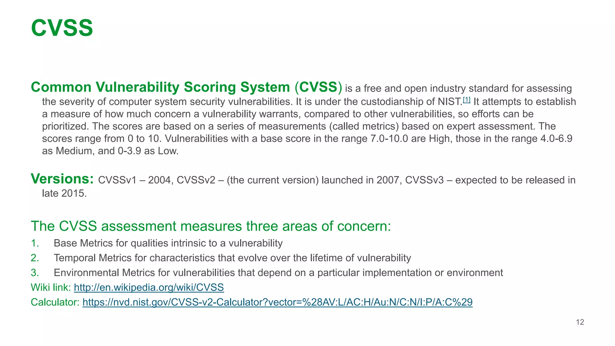Classification of vulnerabilities | PPTX