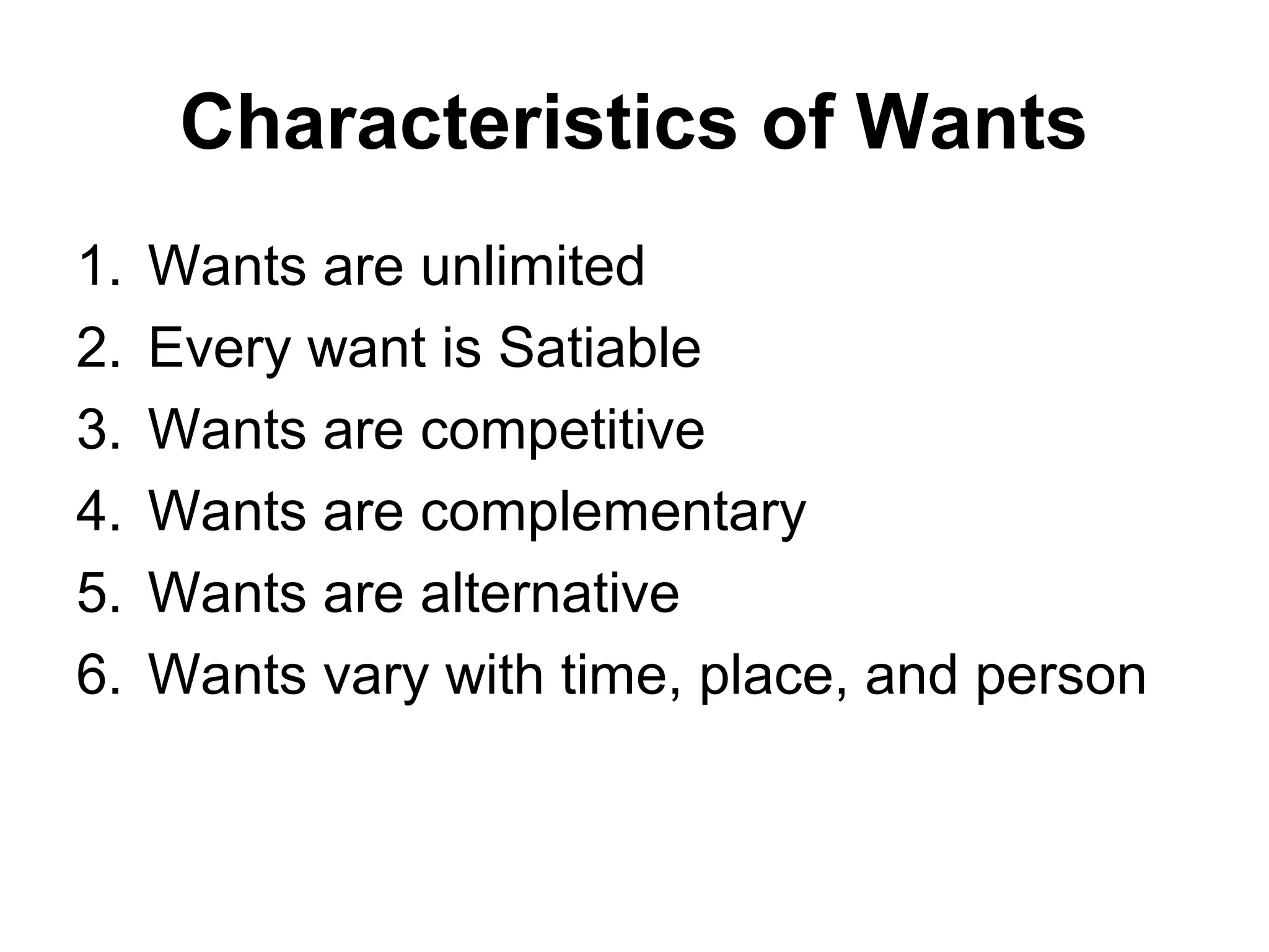 Classification of wants ppt gp | PPT