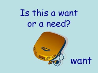 Classification of wants ppt gp | PPT