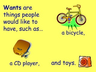 Classification of wants ppt gp | PPT