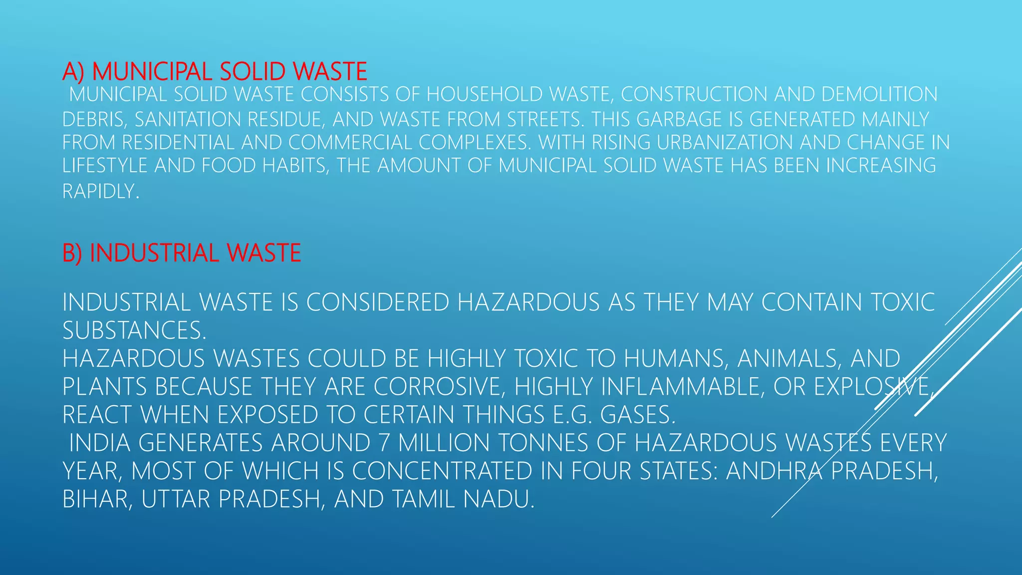 classification of waste and their characteristics | PPTX