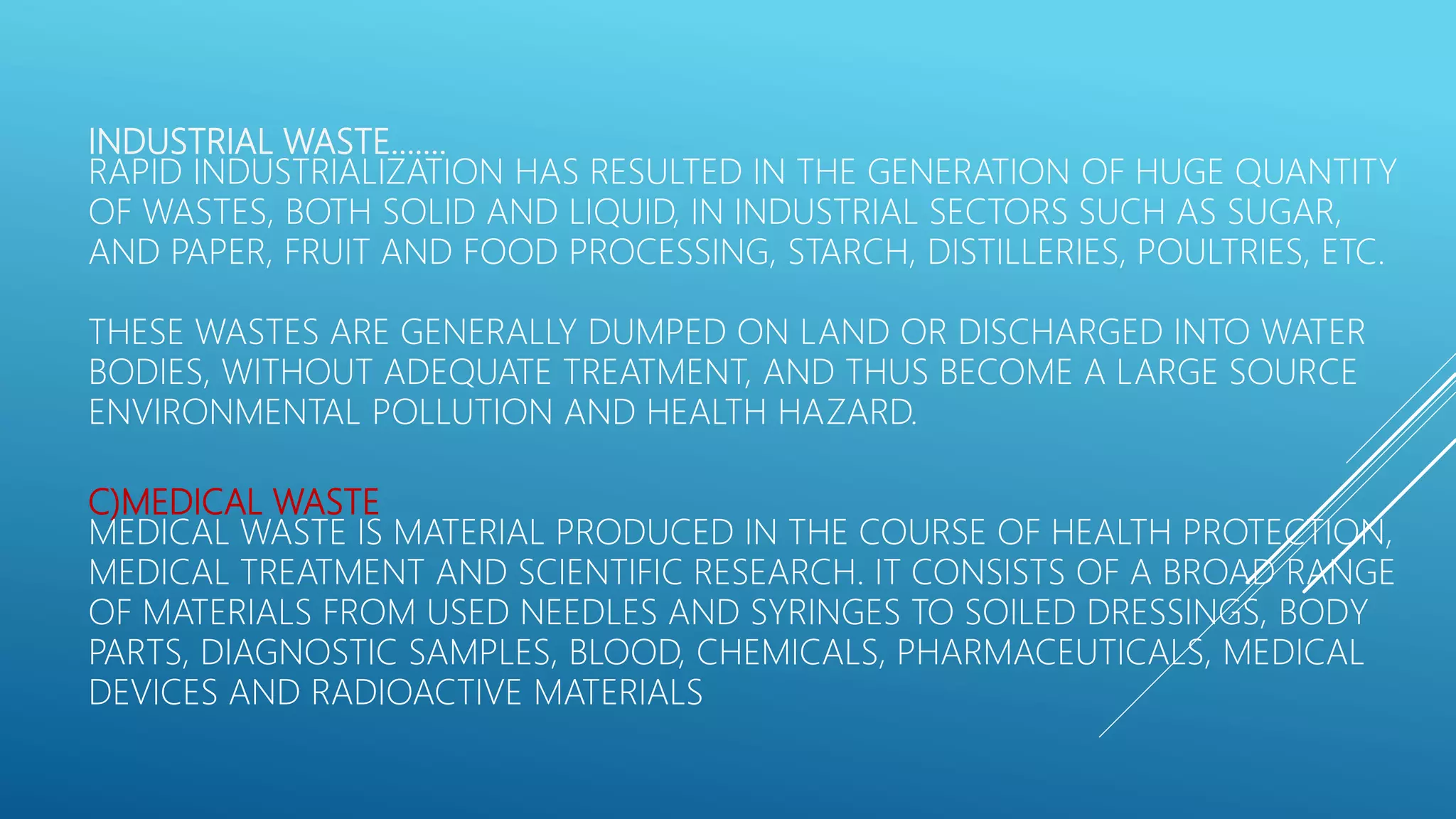 classification of waste and their characteristics | PPTX