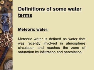 CLASSIFICATION OF WATERS for the just knowledge | PPT