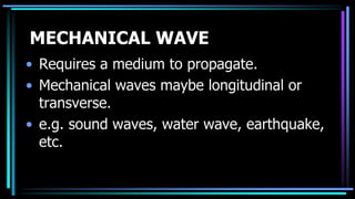 Classification of waves | PPTX