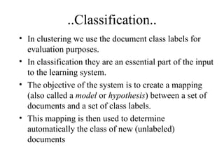 Classification Of Web Documents | PPT