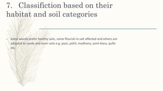 Classification of weeds | PPTX