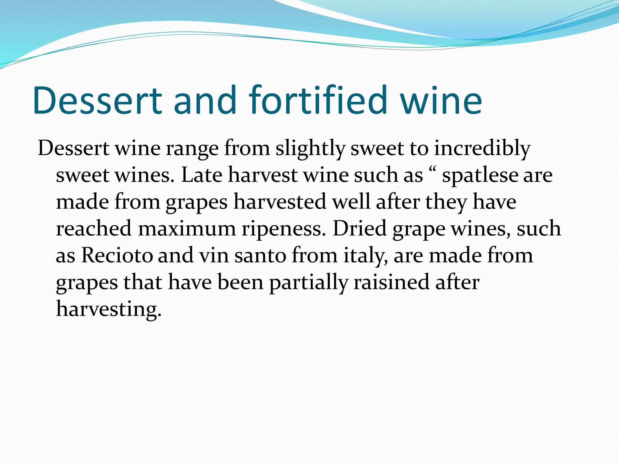 Classification of wine | PPTX