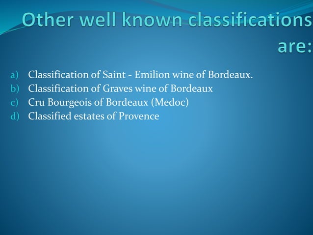 Classification of wine | PPTX