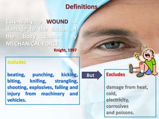 Definitions, Biophysics and Classifications of wounding | PDF