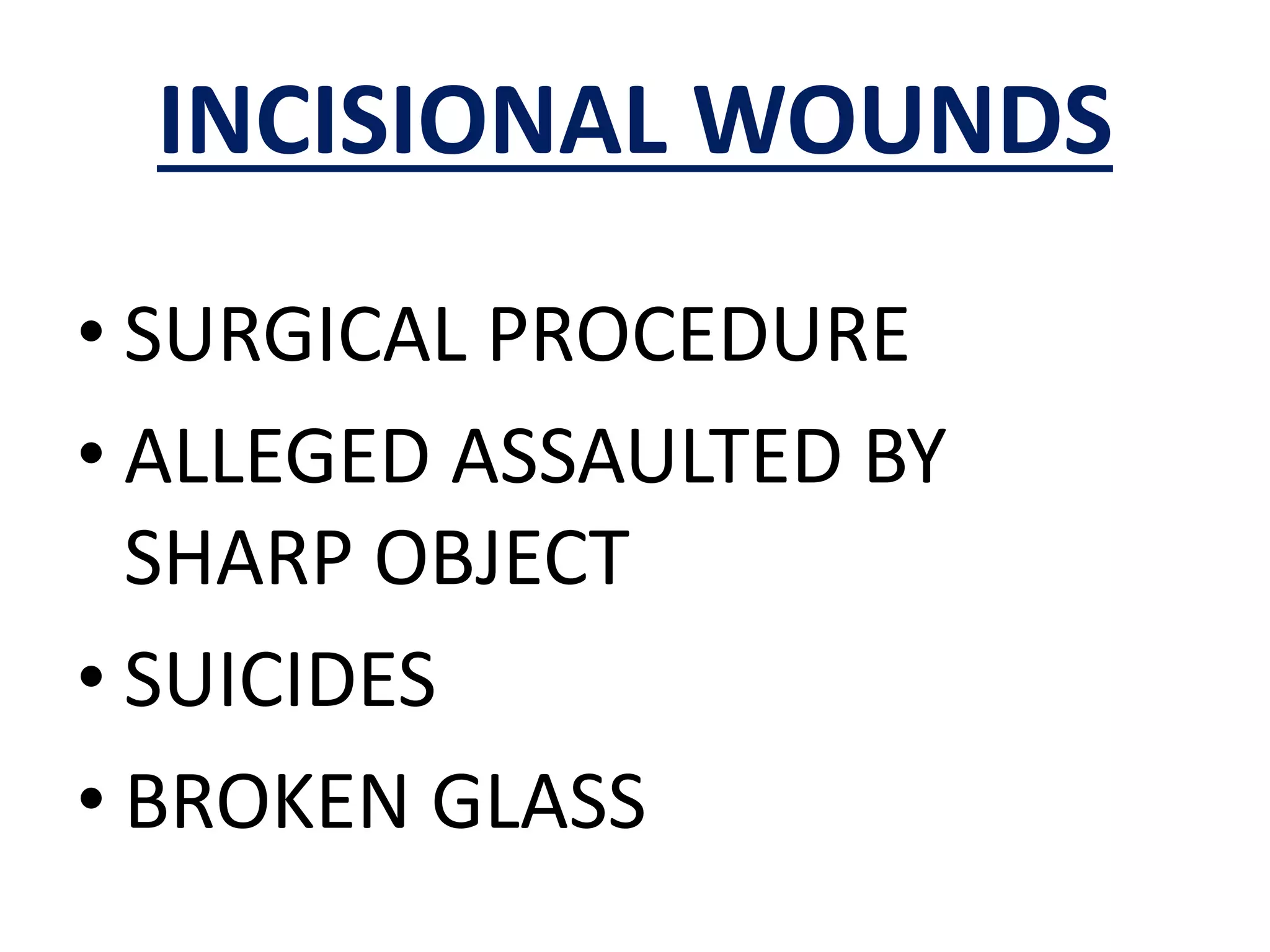 Classification of wounds | PPTX