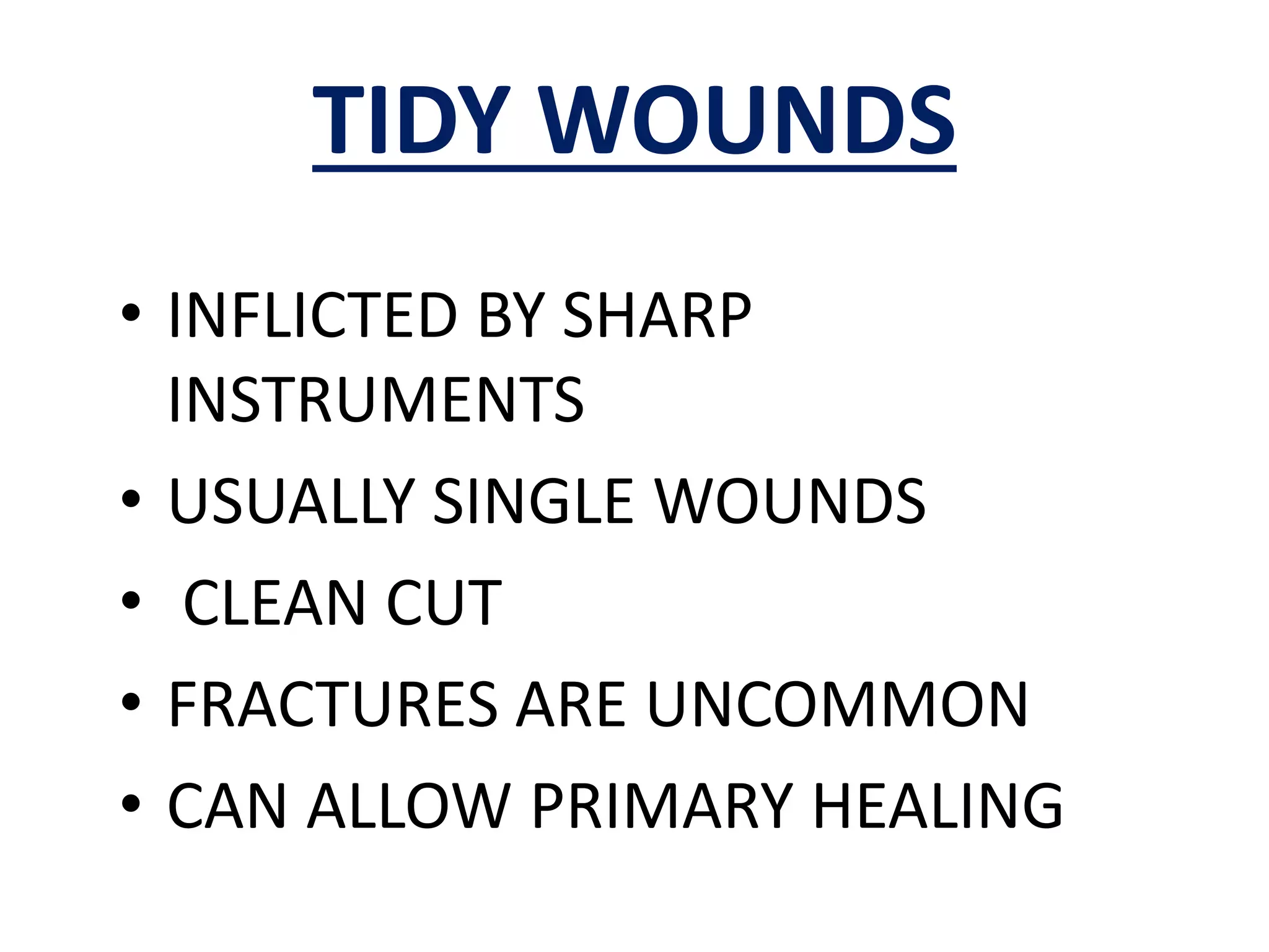 Classification of wounds | PPTX
