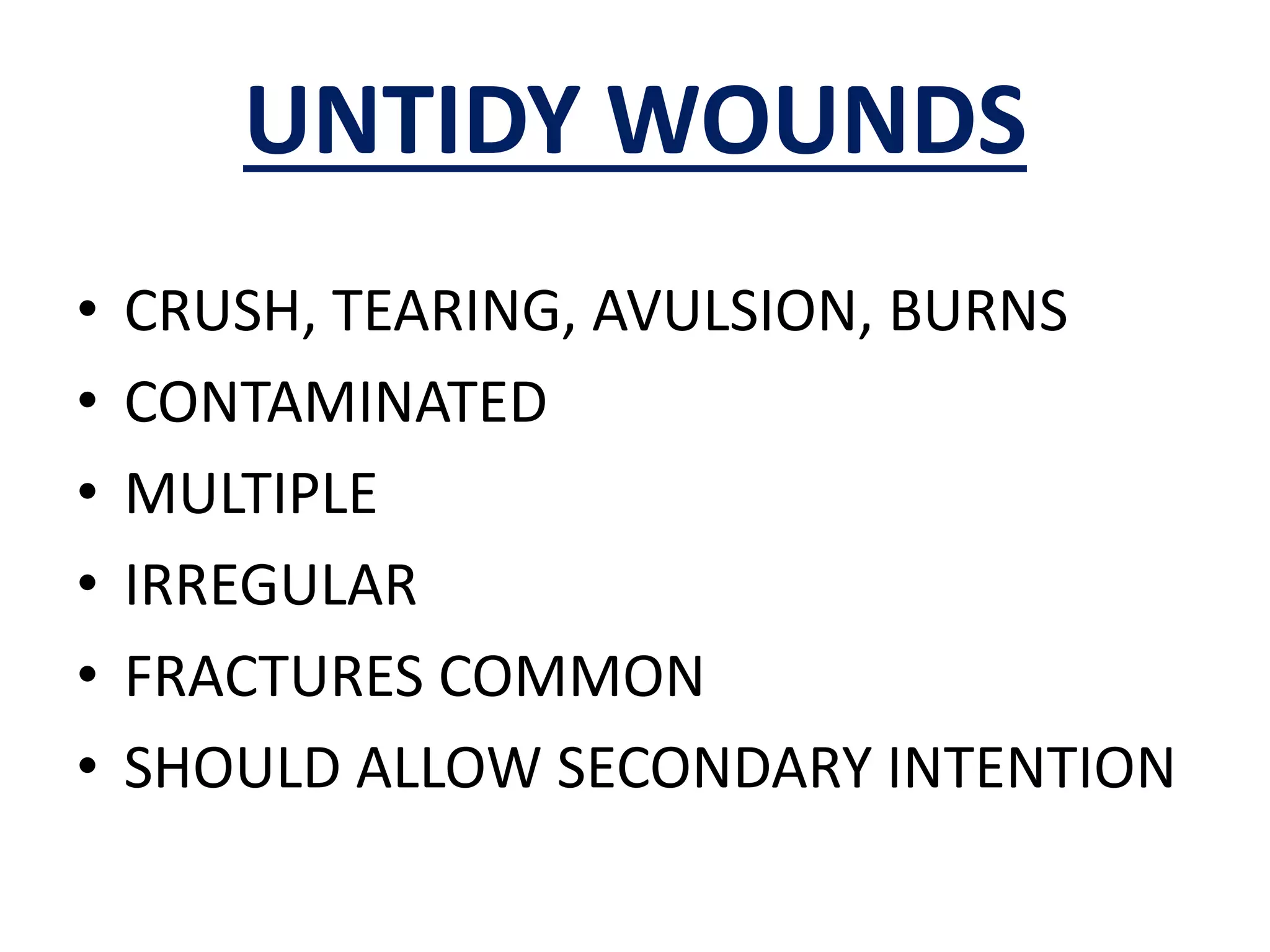 Classification of wounds | PPTX
