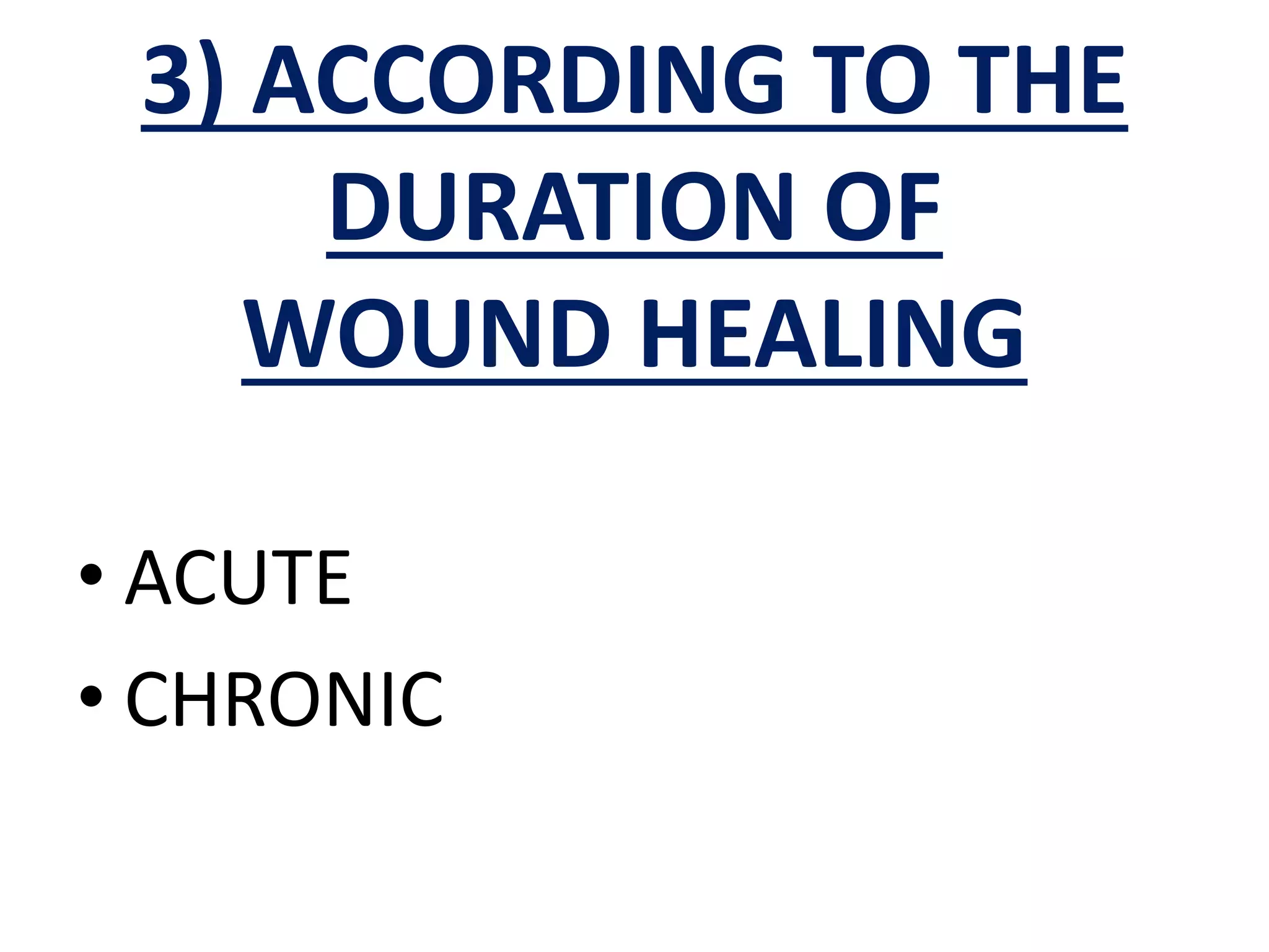 Classification of wounds | PPTX