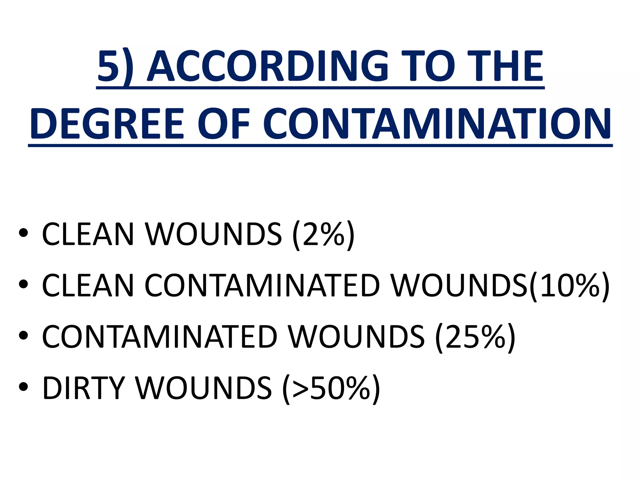 Classification of wounds | PPTX