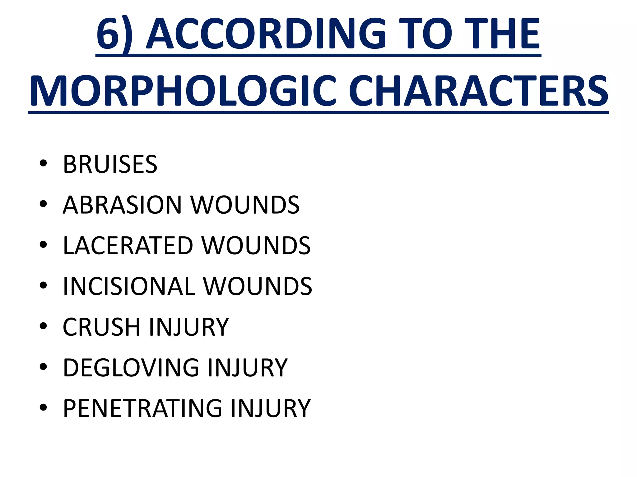 Classification of wounds | PPTX