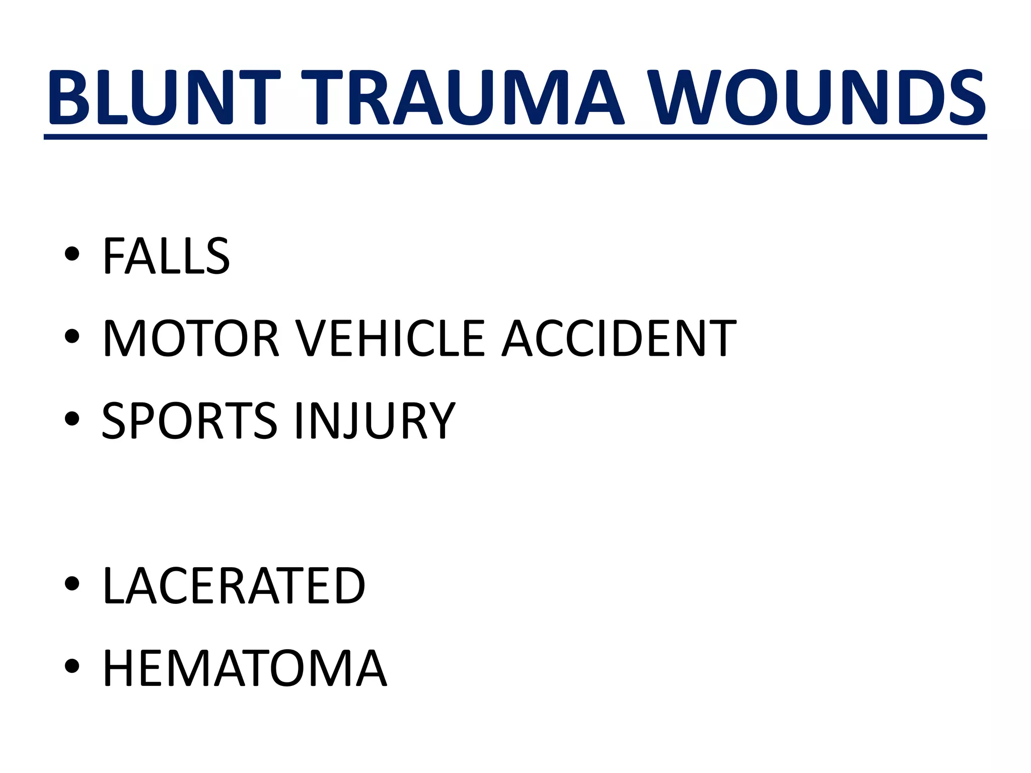 Classification of wounds | PPTX