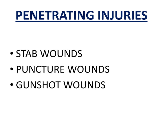 Classification of wounds | PPTX | First Aid | Injuries