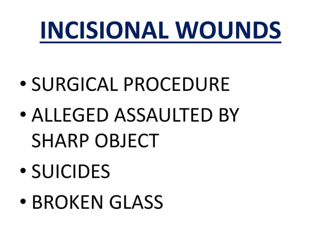 Classification of wounds | PPTX | First Aid | Injuries