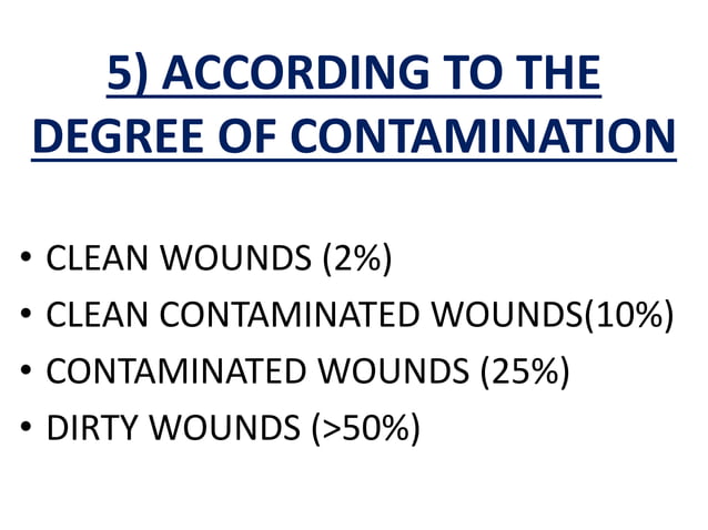 Classification of wounds | PPTX | First Aid | Injuries