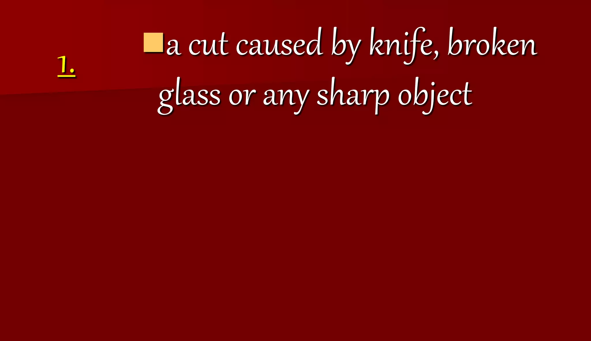 Classification of wounds | PPT | First Aid | Injuries