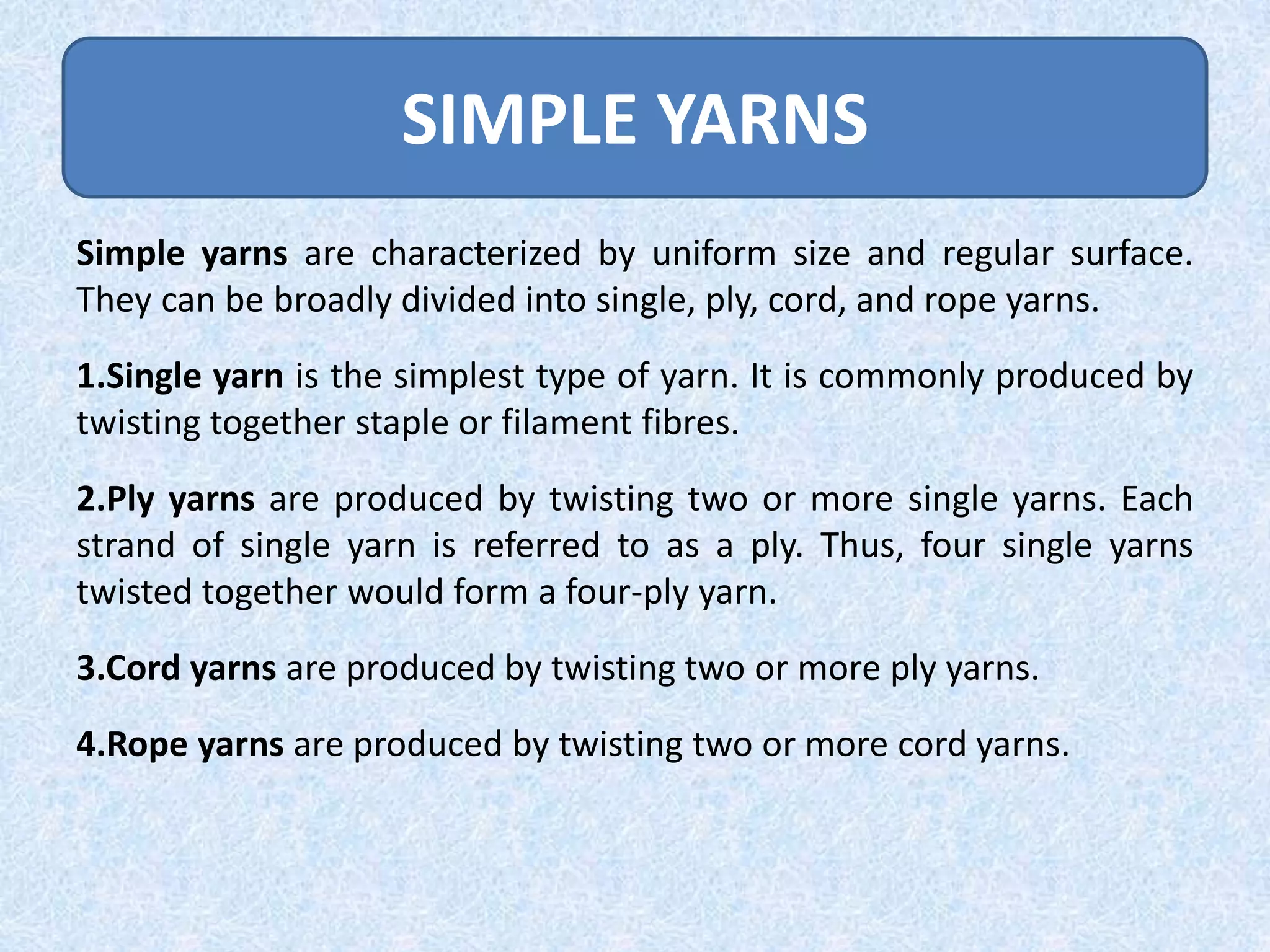 CLASSIFICATION OF YARN.pdf