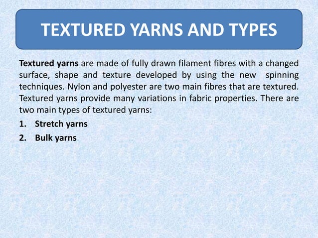 CLASSIFICATION OF YARN.pdf | Needlework | Arts and Crafts