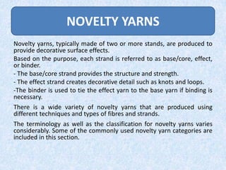Classification of yarn yarn classification. Textile yarn. Yarn count. | PDF