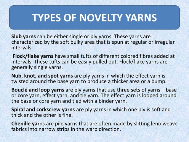 Classification of yarn yarn classification. Textile yarn. Yarn count ...