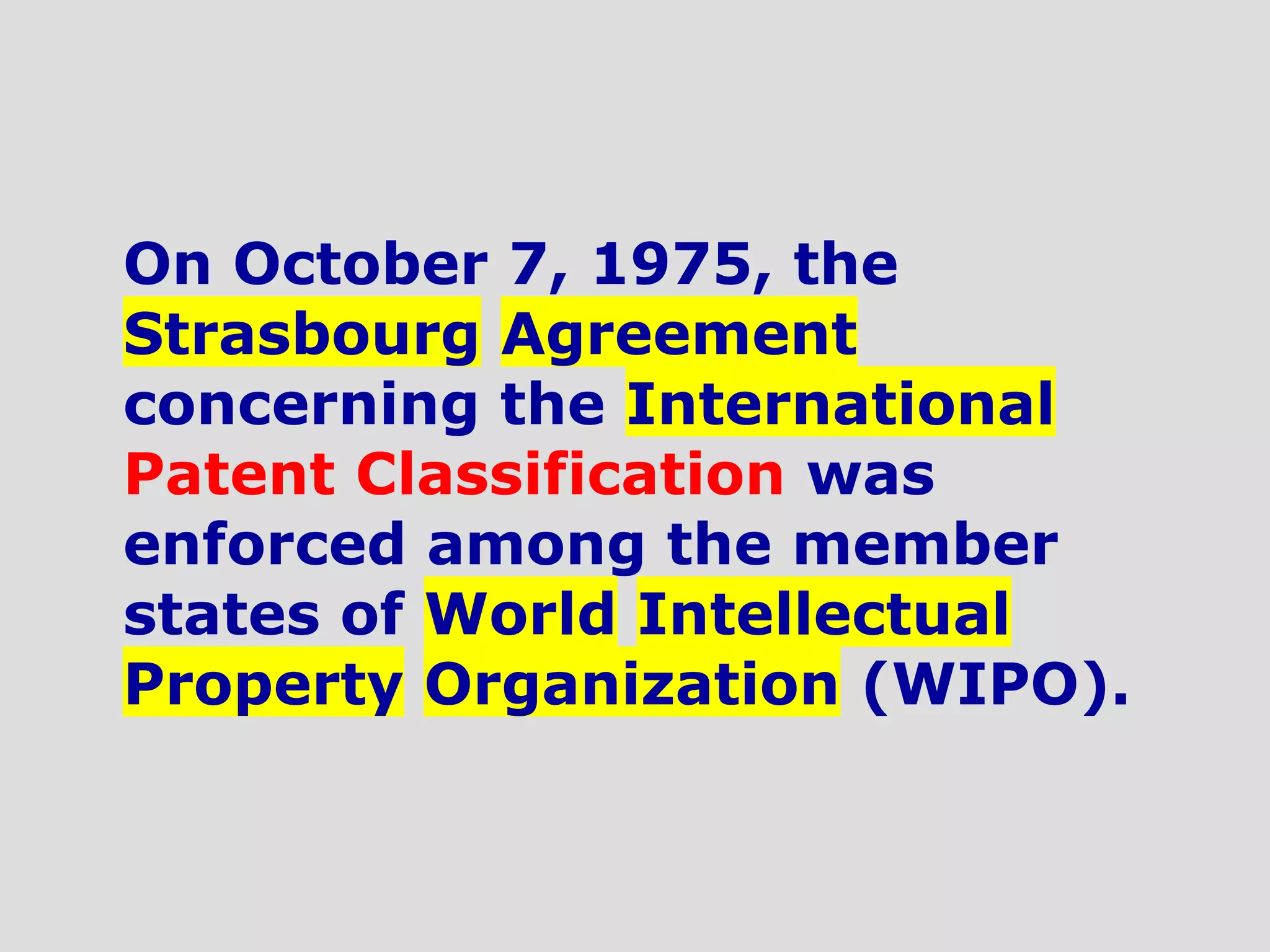 Patent Classification | PDF
