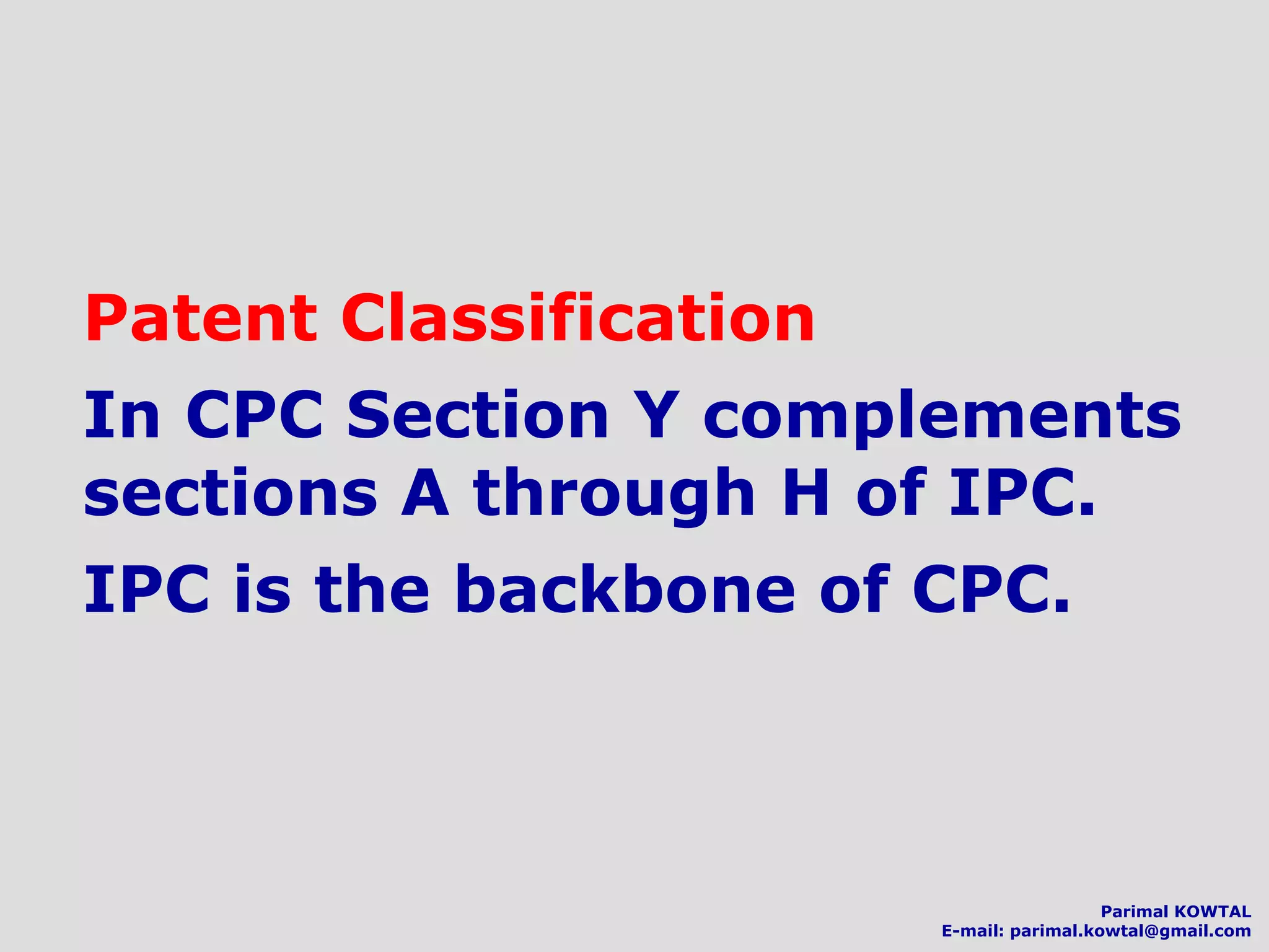 Patent Classification | PDF
