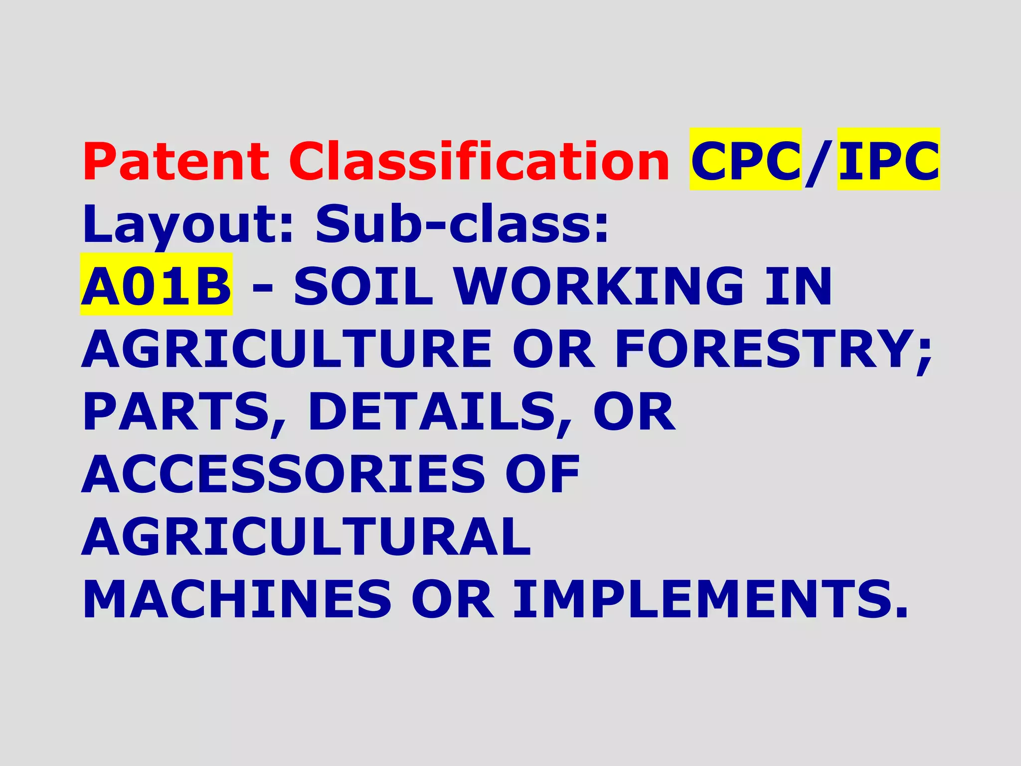 Patent Classification | PDF