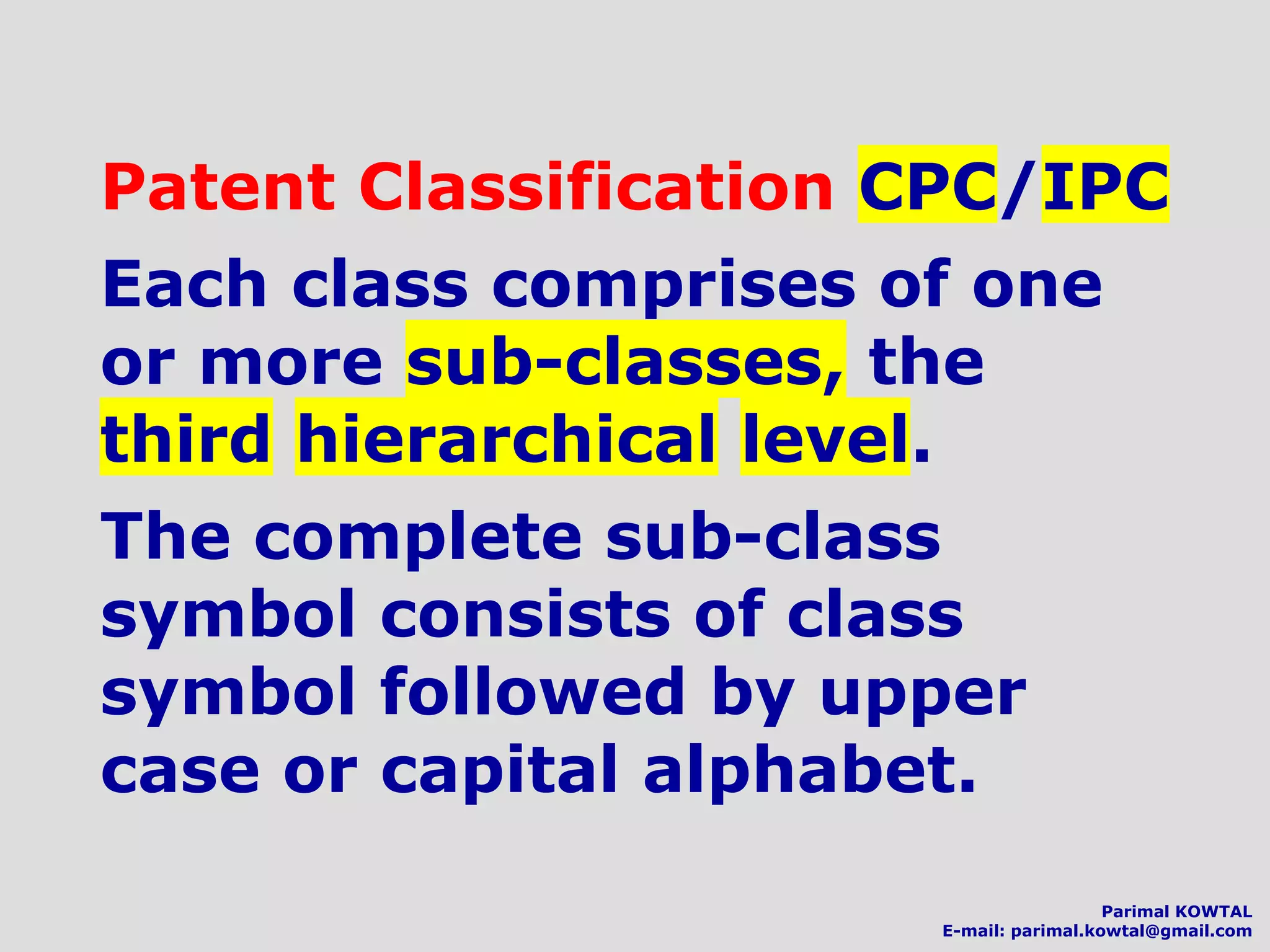 Patent Classification | PDF