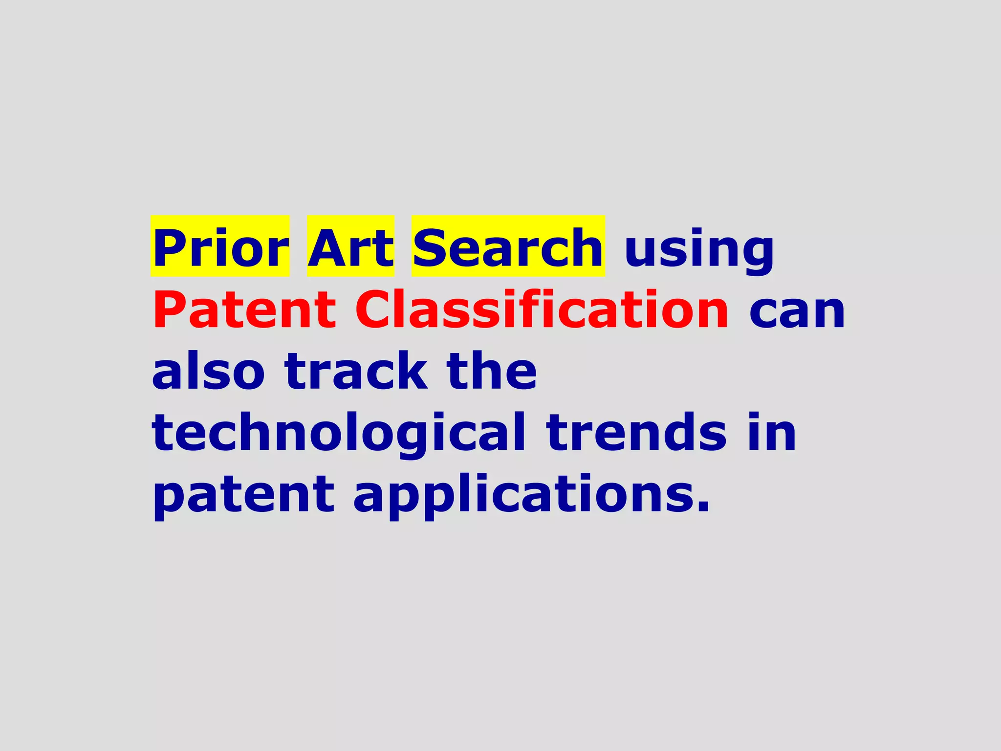 Patent Classification | PDF