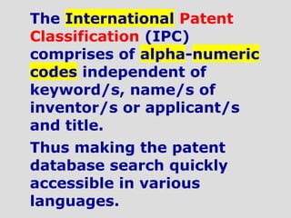 Patent Classification | PDF